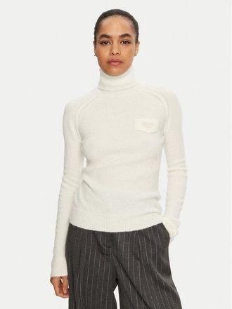 Liu Jo Rollkragenpullover WF4363 MA49P Écru Regular Fit