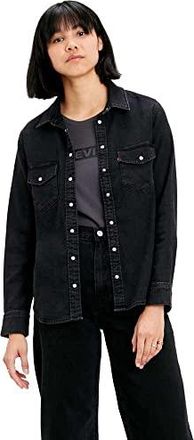 Levi's Femme Iconic Western Chemise &agrave; bouton bas, Night Is Black, XS