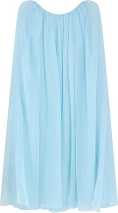 Max Mara Femme, Vestes, Bleu, Taille: 36 FR Robe Footing en mousseline de soie