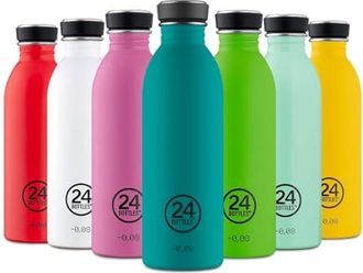 24 Bottles Urban Bottle - Gourde 1l /500ml/250ml, Cantine Reutilisable 100% Herm&eacute;tique Bouteilles Inox &Eacute;cologiques sans BPA avec Design Italien [non Isotherme, U