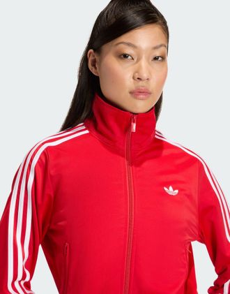 adidas Originals Firebird - Haut de surv&ecirc;tement classique - Rouge &eacute;carlate/blanc