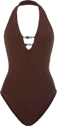 Hunza G Femme, Maillots de bain, Brun, Taille: ONE Size Maillot de bain une pi&egrave;ce Sandy