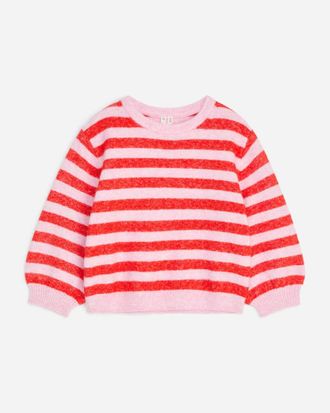 Arket Strickpullover Mit Intarsien -Rosa
