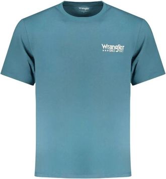 Wrangler Homme, Tops, Bleu, Taille: M T-shirt &agrave; manches courtes