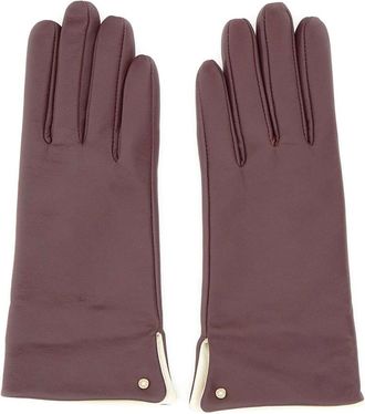 Gianni Chiarini Femme, Accessoires, Violet, Taille: M Leather Gloves