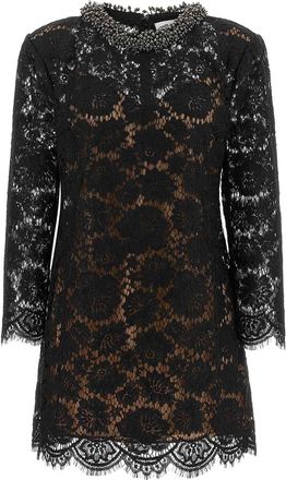 Self Portrait Robe Au Genou - Noir