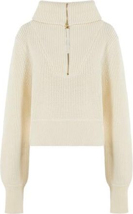 Varley Pull à col zippé en coton