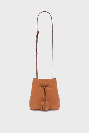 Gerard Darel Sac seau en cuir - Mini Saxo 2 - Camel