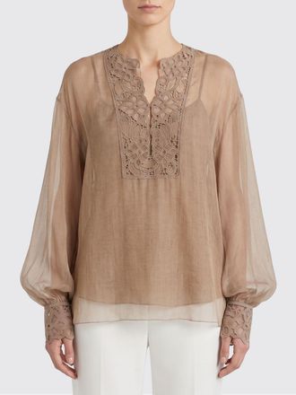 Ermanno Scervino Blouse en soie brod&eacute;e