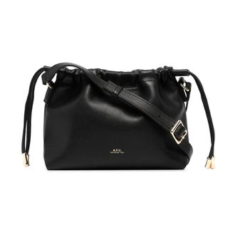 A.P.C. A.p.c., Femme, Sacs, Noir, Taille: ONE Size Sac port&eacute; &eacute;paule &agrave; cordon