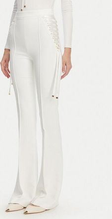 Elisabetta Franchi Stoffhose PA-083-51E2 Weiß Regular Fit