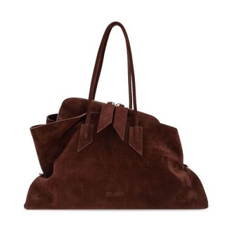 The Attico La Passeggiata Medium Leder-Schultertasche - - Bags - Damen - Braun - ONE SIZE