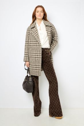 Gerard Darel Manteau &agrave; carreaux - LEOPOLDINE - Cigare