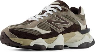 New Balance Brown Suede Calf Sneakers - Brown