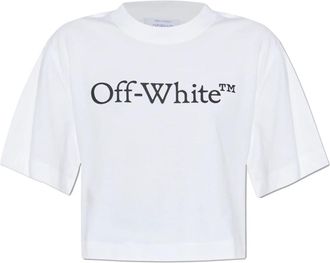 Off-white Femme, Tops, Blanc, Taille: 42 FR T-shirt avec logo imprim&eacute;