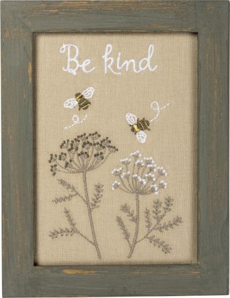 Primitives By Kathy 102568 Stitchery-Be Kind, 17,8 x 22,9 cm, grau