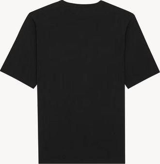 Saint Laurent Logo-Embroidered T-Shirt - Black