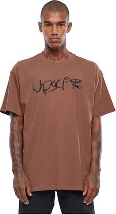 Mister Tee Giza T-Shirt surdimensionné pour Homme, 100% Coton, écorce, Taille 4XL, Bark, XXXXL