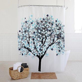 Splash Home Eva-Duschvorhang, 70 von 183 cm, Foliage Blue