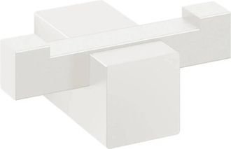 Zack Zack Carvo White Stainless Steel Double Towel Hook 40814