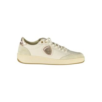 Blauer Leather Sneaker - - Shoes - Damen - Wei&szlig; - 40 EU
