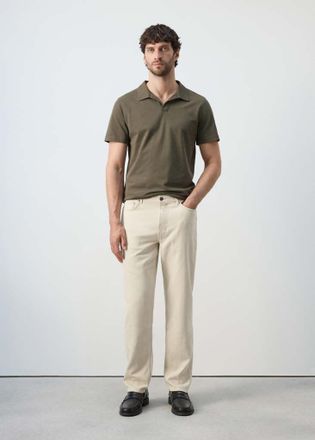 Mango Jean Lori tapered-fit gris clair/pastel - Homme - 38 - MANGO MAN