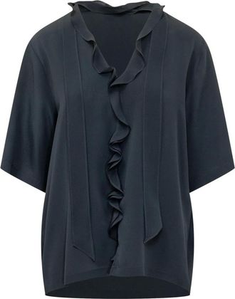 Momoni Femme, Blouses et Chemises, Bleu, Taille: 42 FR Salvia Blouse
