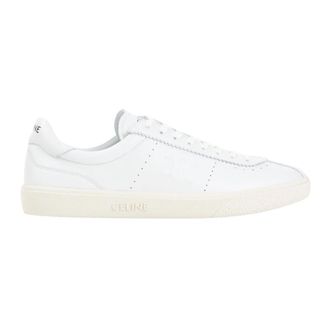 Celine Flache Schn&uuml;r-Sneaker mit Triomphe - - Shoes - Damen - Wei&szlig; - 44 EU