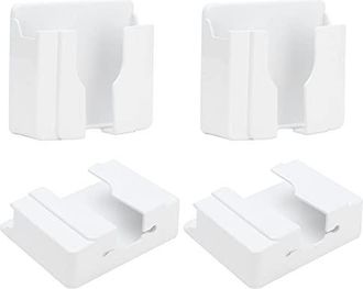 Generic ERYUE Support Mural pour T&eacute;l&eacute;phone Portable, Base de Chargement sans Perforation, &eacute;tag&egrave;re de Rangement pour T&eacute;l&eacute;commande, Organisateur en Mat&eacute;riau ABS