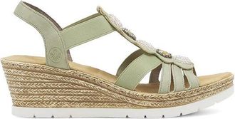 Rieker Sandalen 619B2-52 Gr&uuml;n