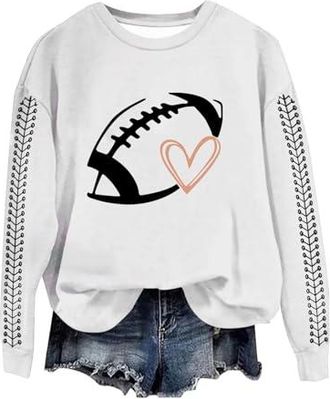 Generic Pull pour femme - Imprim&eacute; graphique britannique - Haut surdimensionn&eacute; - Col rond - Manches longues - Automne - Hiver - D&eacute;contract&eacute; - Confortable - Ten