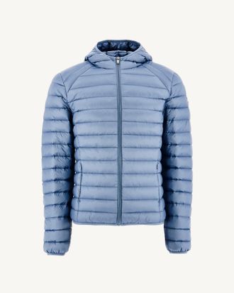 Jott Doudoune l&eacute;g&egrave;re &agrave; capuche Bleu d&eacute;lav&eacute; Nico - Taille 3XL