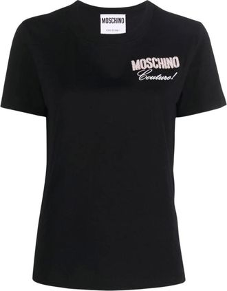 Moschino Femme, Tops, Noir, Taille: 42 FR T-Chemises