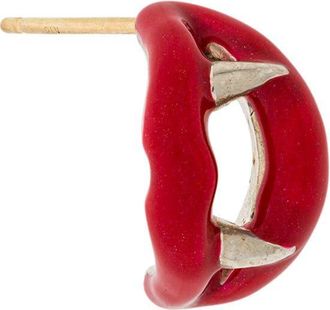 Yohji Yamamoto thang earrings - Rot