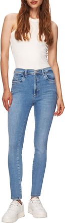 LTB Jeans Jeans Damen Jonna 100 - Skinny High Rise Basic-5-Pocket Wash Blau aus Baumwollgemisch - Größe W31L32