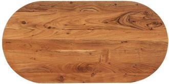vidaXL Dessus de table 120x60x3,8 cm ovale bois massif dacacia vidaXL