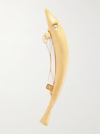 Bottega Veneta Barrette En Métal Doré