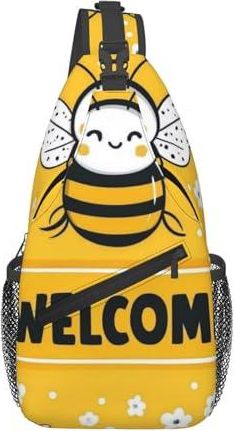 Generic Yellow Bees Sac &agrave; bandouli&egrave;re de voyage pour homme Sac &agrave; dos de randonn&eacute;e