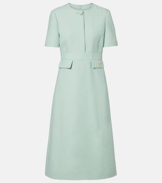 Valentino Robe midi VGold en Cr&ecirc;pe Couture