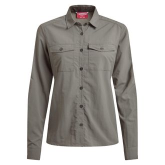 Craghoppers Loukkos Hemd f&uuml;r Damen, Nosilife, Lang&auml;rmlig (Gr&uuml;n)