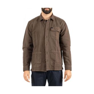 Fay Stilvolles Herrenhemd - - Jackets - Herren - Braun - L