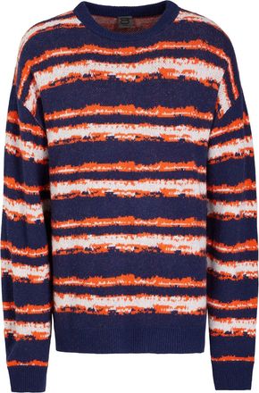 8 by YOOX WOOL BLEND JACQUARD OVER MOCK NECK KNIT JUMPER