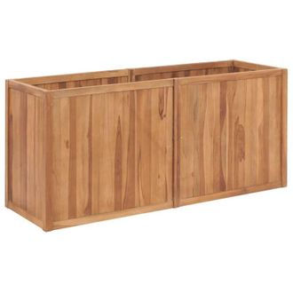 vidaXL Vidaxl - Lit sur&eacute;lev&eacute; de jardin 150x50x70 cm Bois de teck solide