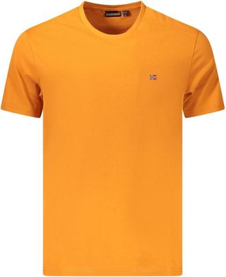 Napapijri Homme, Tops, Orange, Taille: 3XL Salis Short-Sleeved T-Shirt