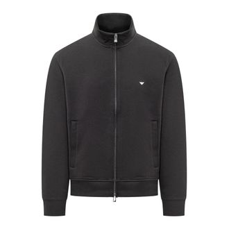 Emporio Armani Sweatshirt mit Stehkragen und Rei&szlig;verschluss - - Sweatshirts & Hoodies - Herren - Blau - M