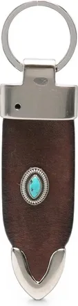 Eraldo Stone-embellished Leather Keyring