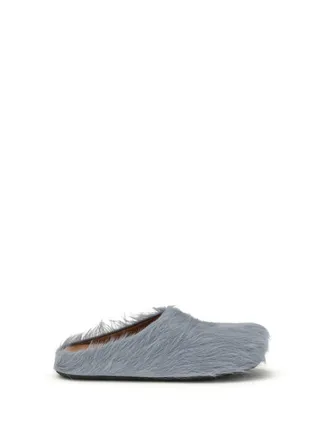 Marni Mens Mules Fussbett Aquamarine Sandal