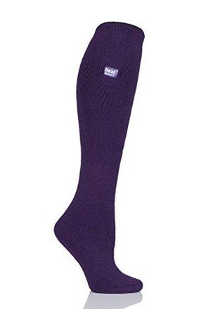 Heat Holders Ladies 1 Pair 1.6 TOG Lite Knee High Chaussettes Purple 4-8