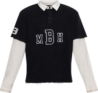 Misbhv Misbhv, Homme, Tops, Noir, Taille: S Polo &agrave; Manches Longues