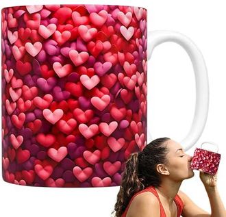 Generico Tasse de Saint-Valentin - Tasses à café de la Saint-Valentin, Tasse romantique de la Saint-Valentin | Tasse en céramique, tasse à café | Tasse à thé d